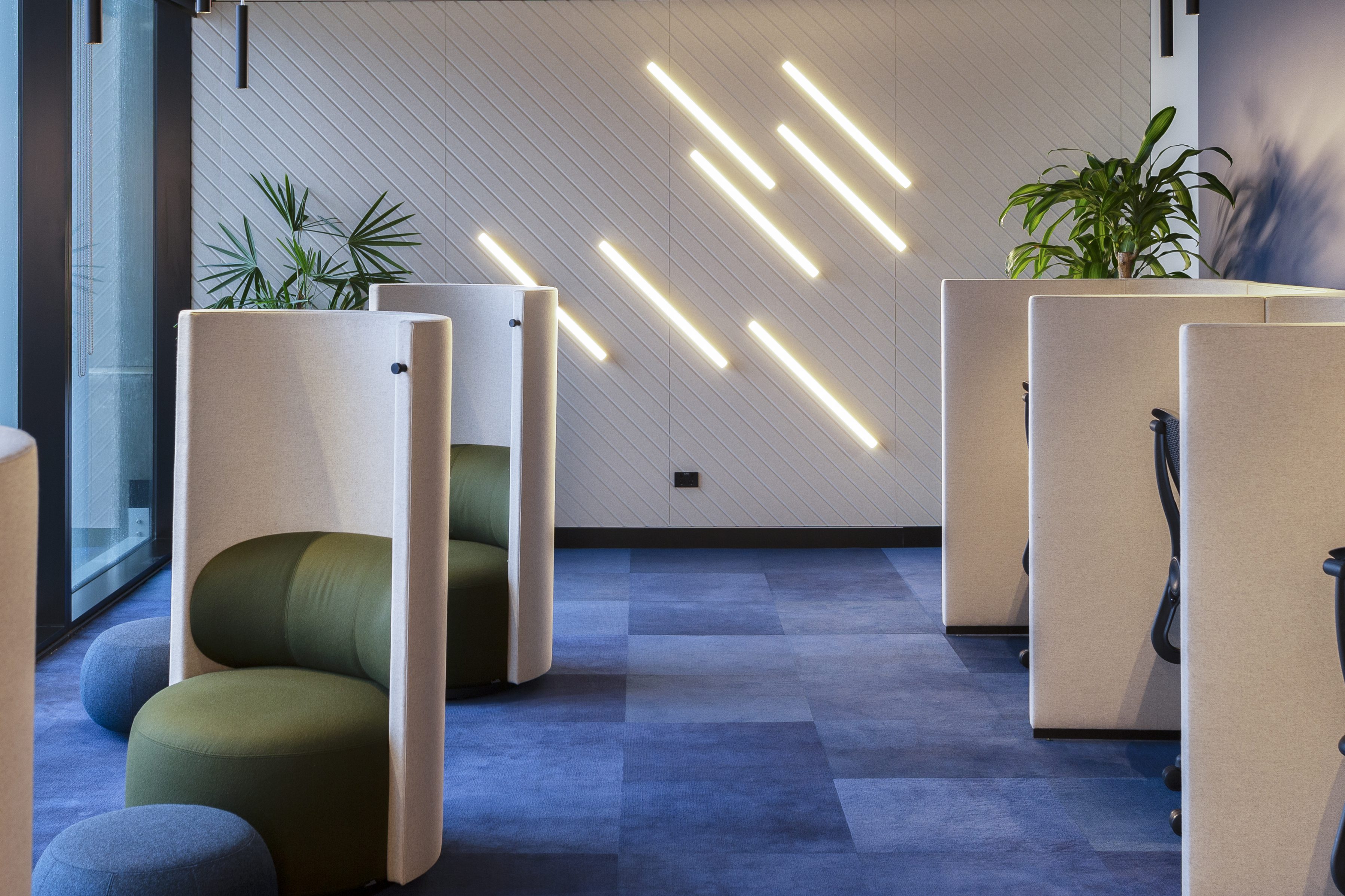 Panel Acoustic AutexUS Groove V6 HalfSpaced Parthenon - BIMcontent.com