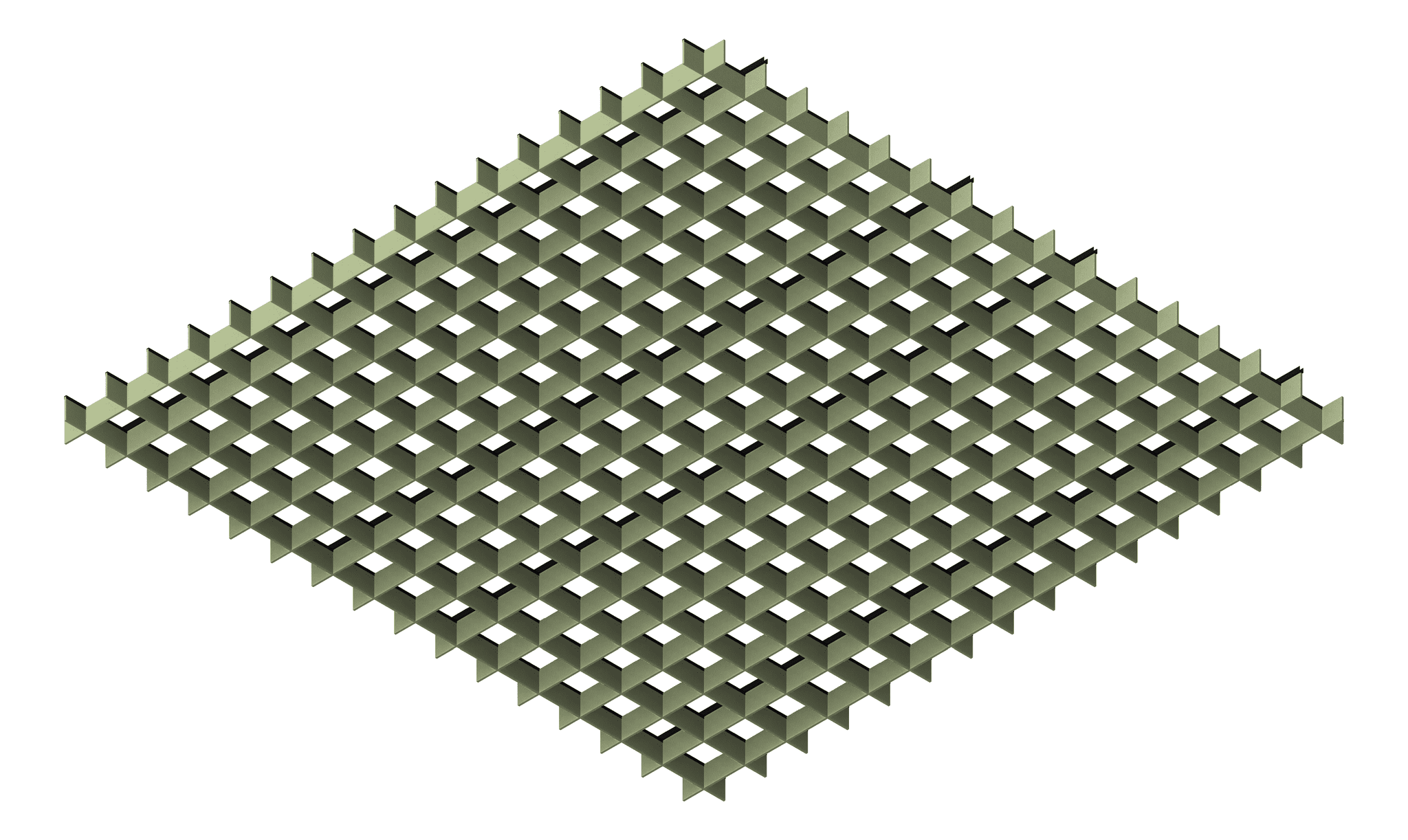 CeilingBaffles Acoustic AutexUS Frontier Fin Axis - BIMcontent.com