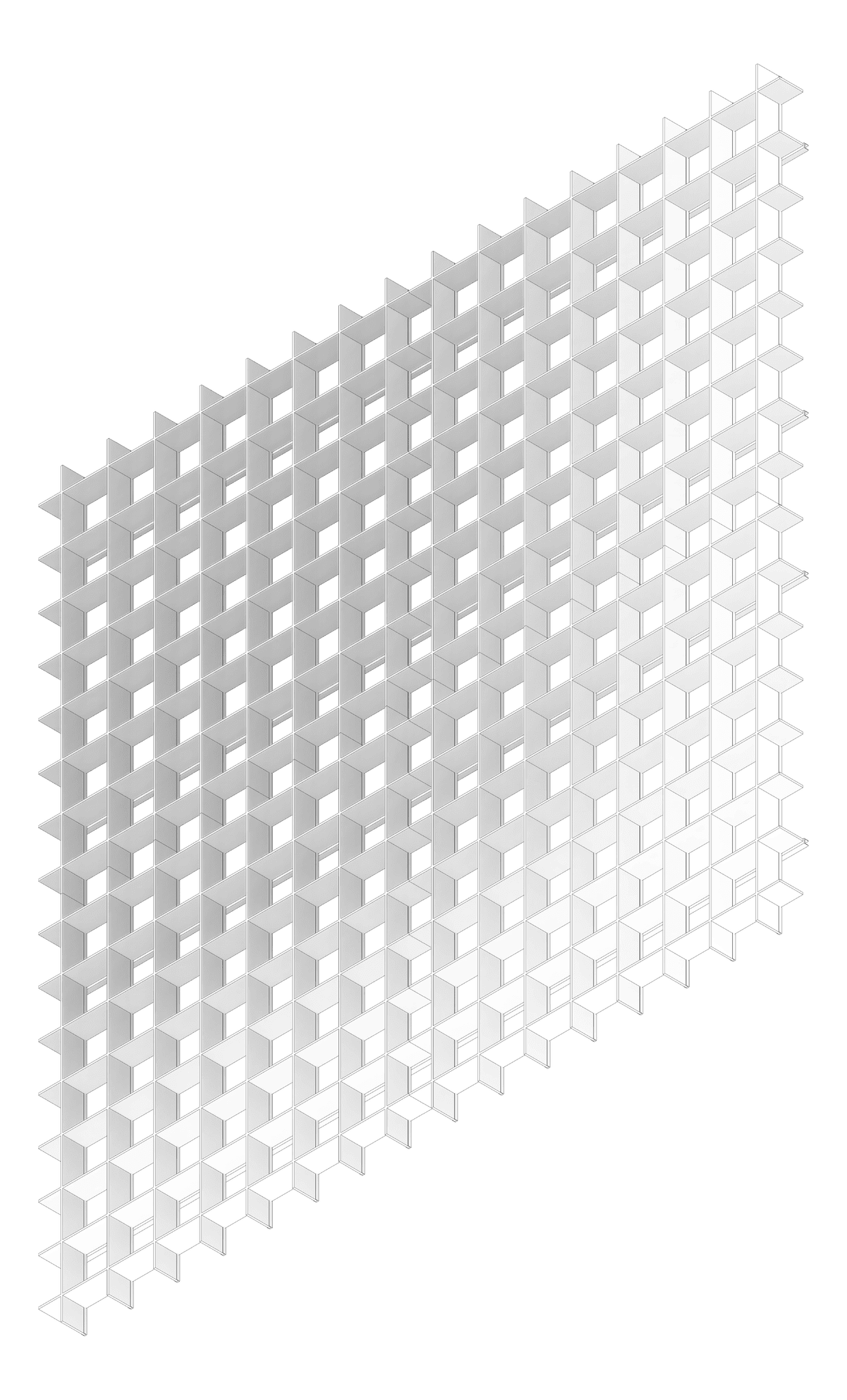 WallBaffles Acoustic AutexUS Frontier Fin Axis - BIMcontent.com