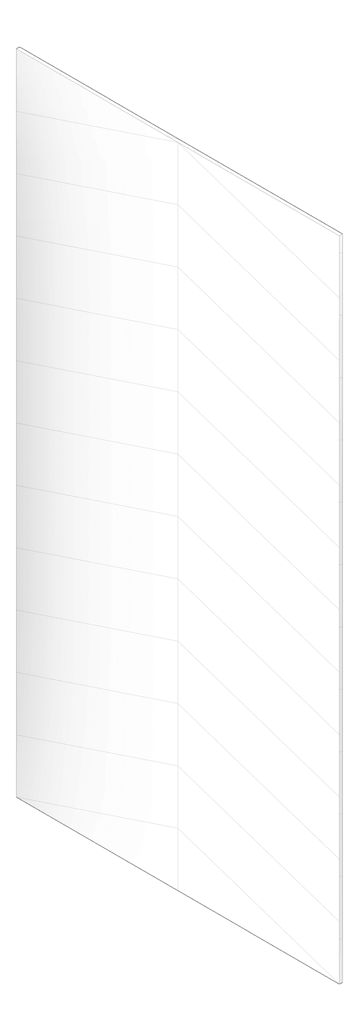 Panel Acoustic AutexUK Groove V4 TypicalSpaced Gherkin - BIMcontent.com