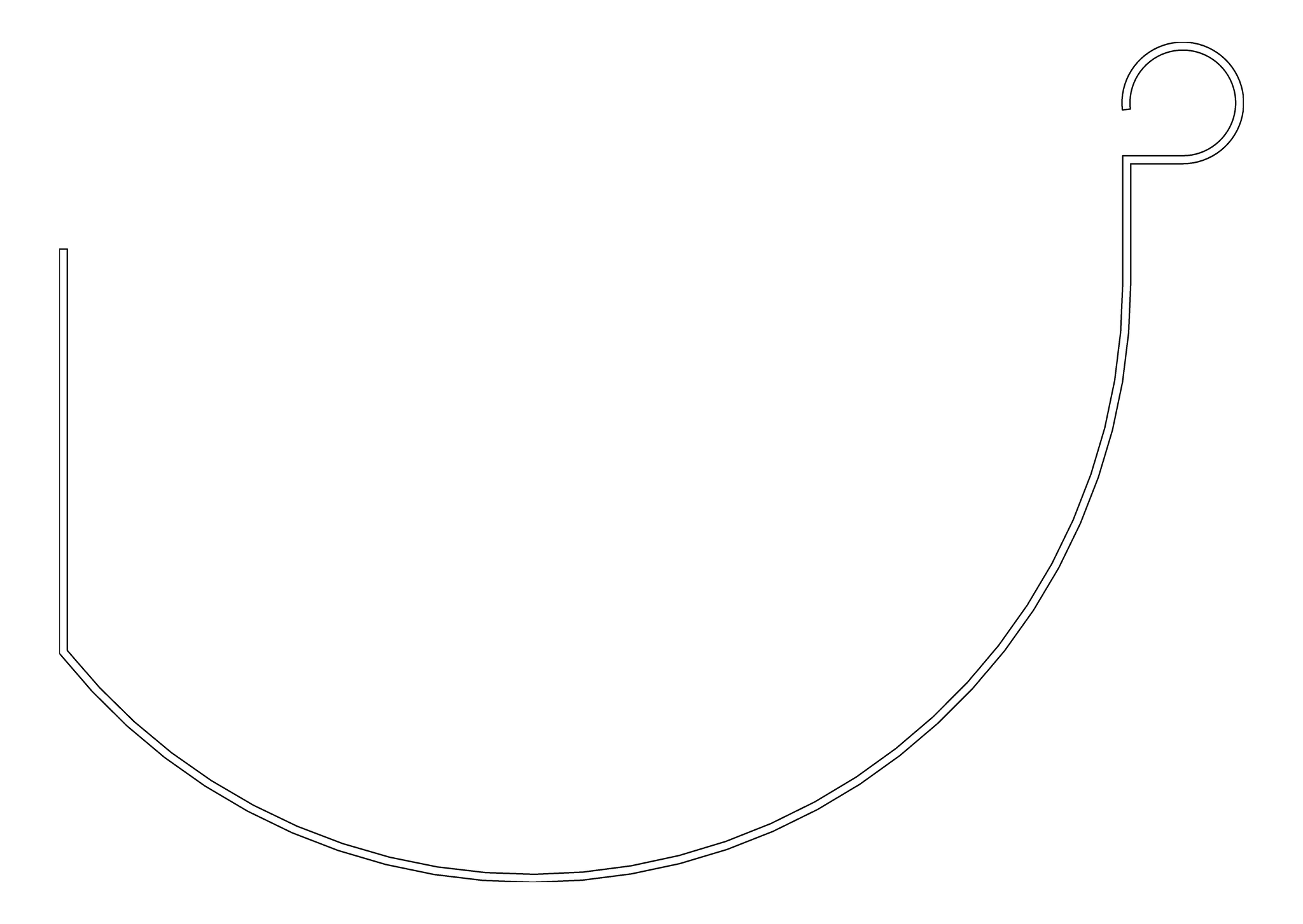 Profile Gutter Fielders Halfline - BIMcontent.com