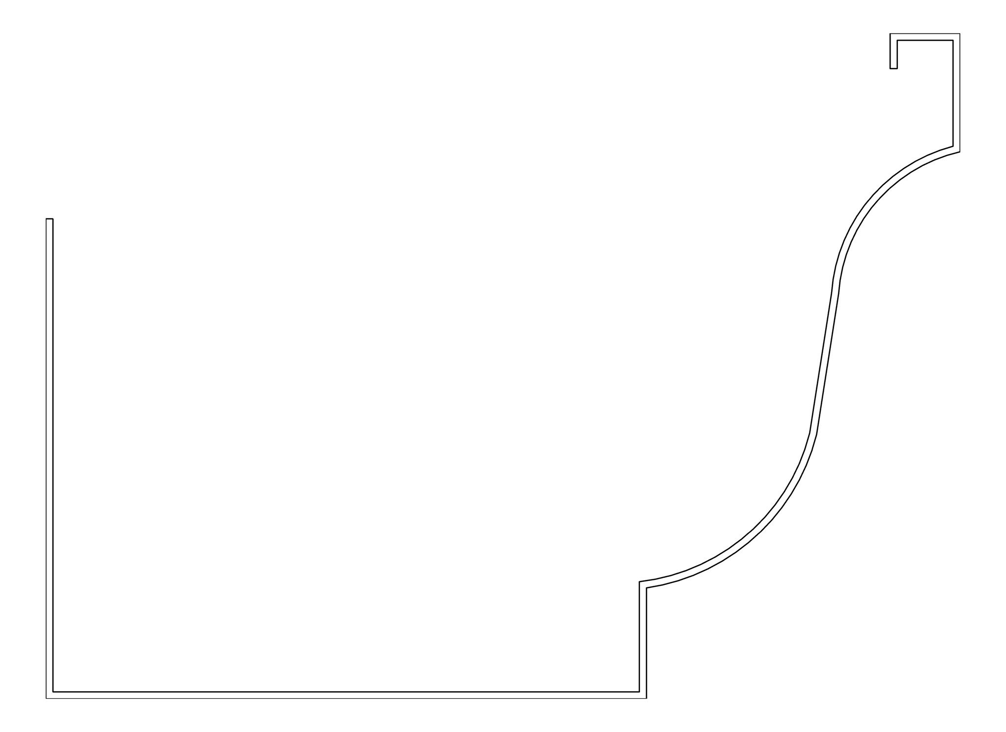 Profile Gutter Fielders WideBasedOvolo - BIMcontent.com