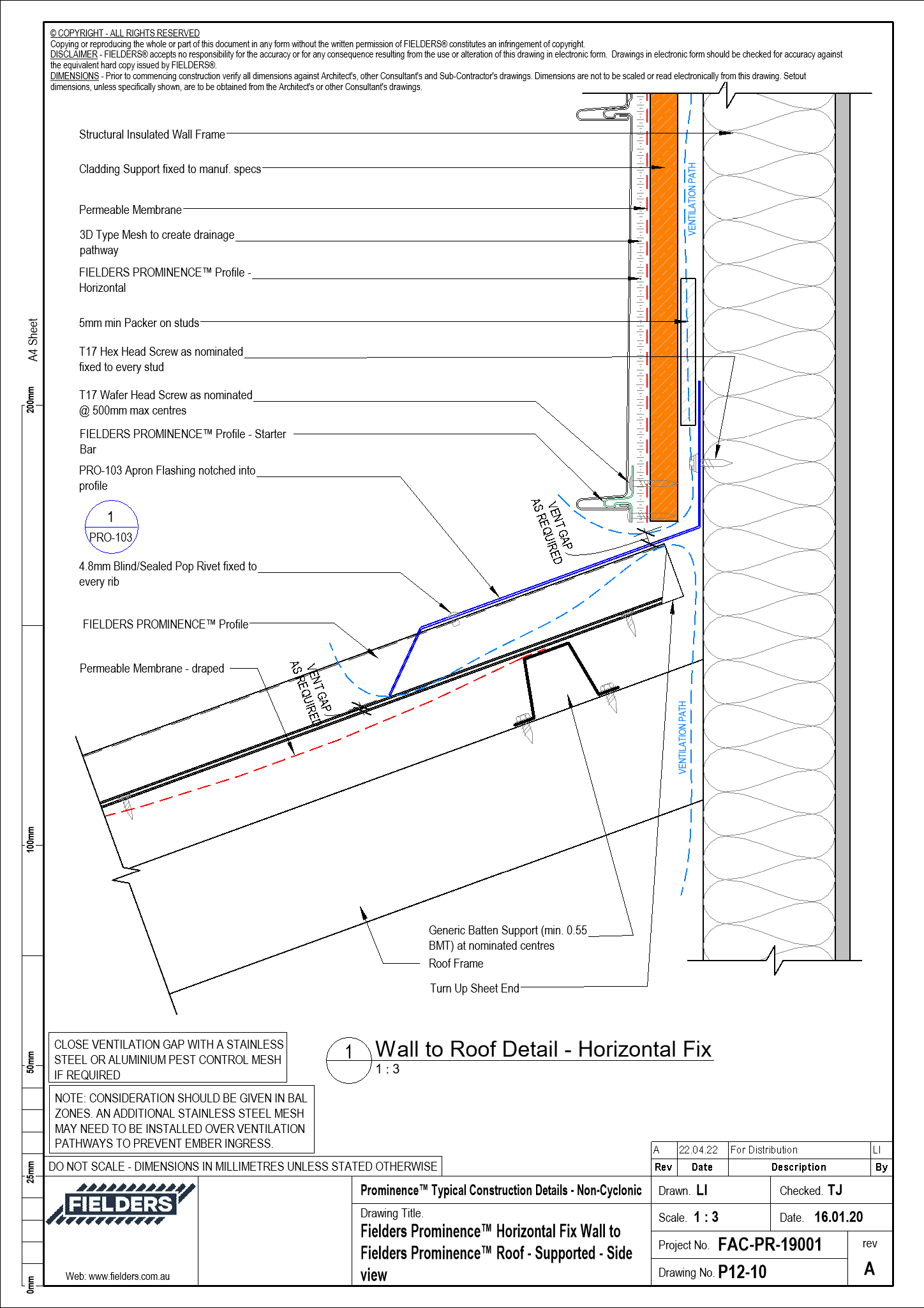 P12-10 - Fielders Prominence™ Horizontal Fix Wall to Fielders ...