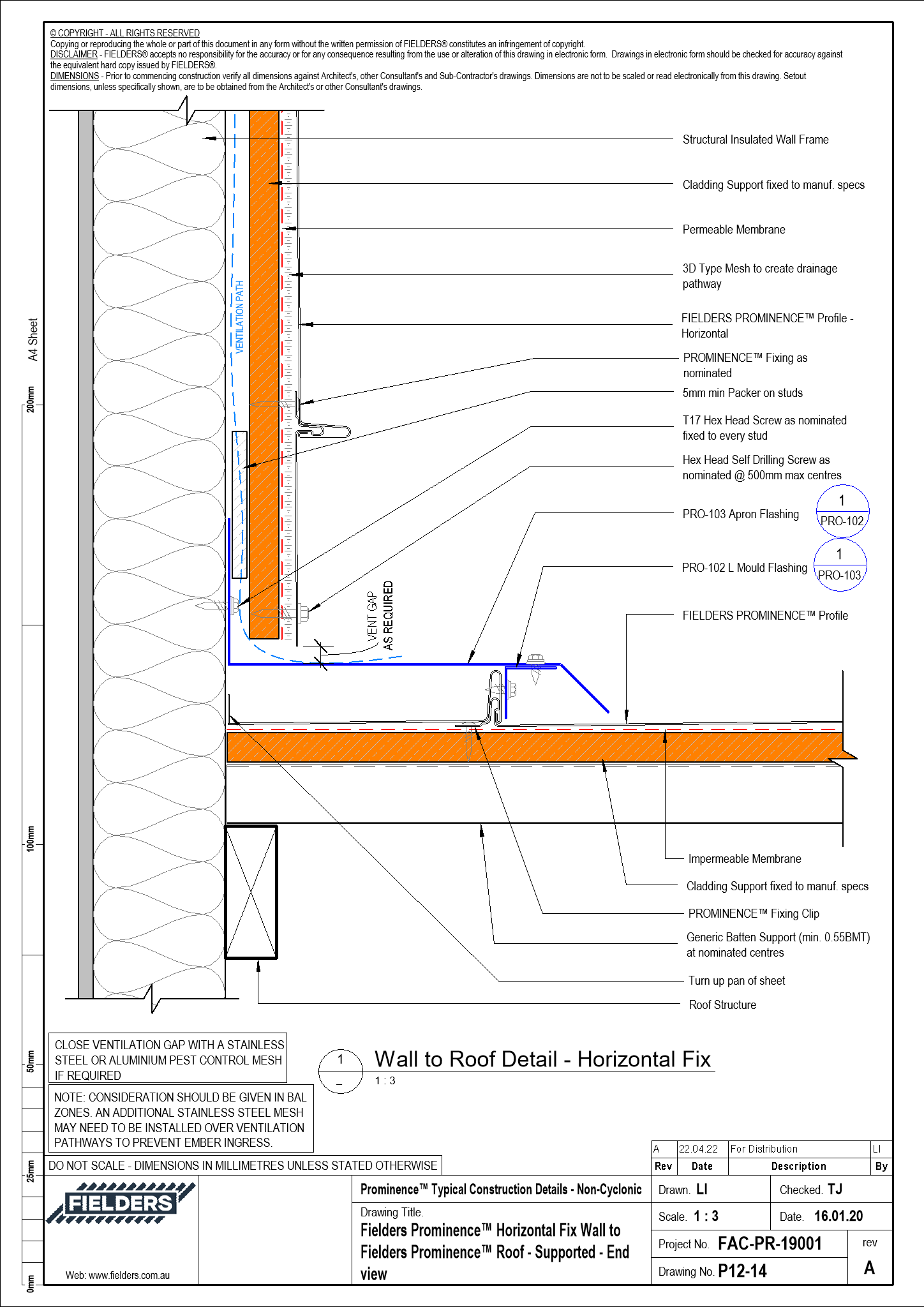 P12-14 - Fielders Prominence™ Horizontal Fix Wall to Fielders ...