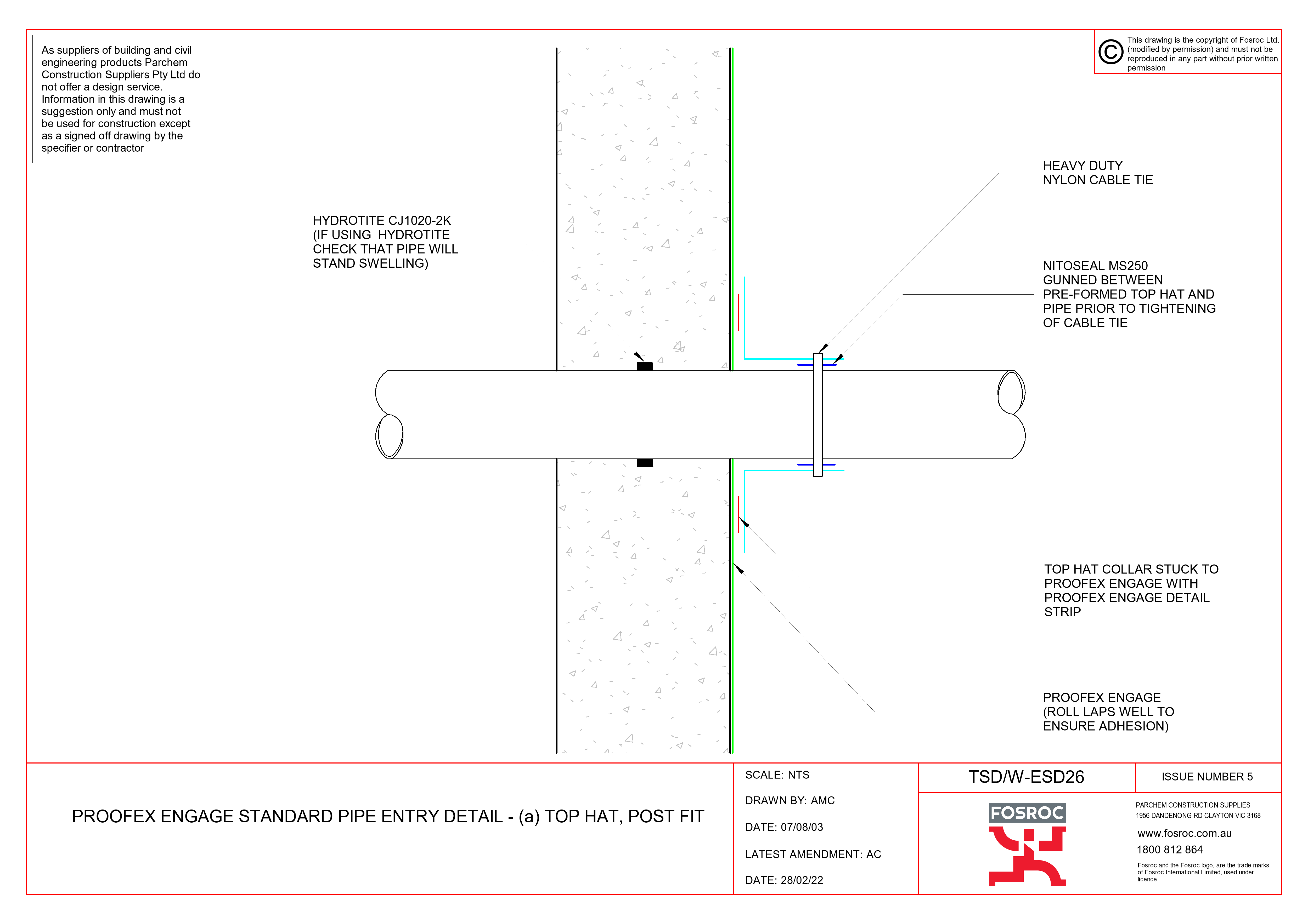 PROOFEX ENGAGE STANDARD DETAIL TYPICAL EDGE DETAIL (b) - BIMcontent.com