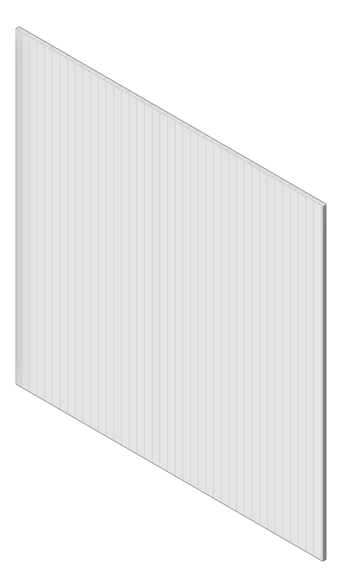 Panel Decorative Laminex Surround Batten25 Silkwort - BIMcontent.com