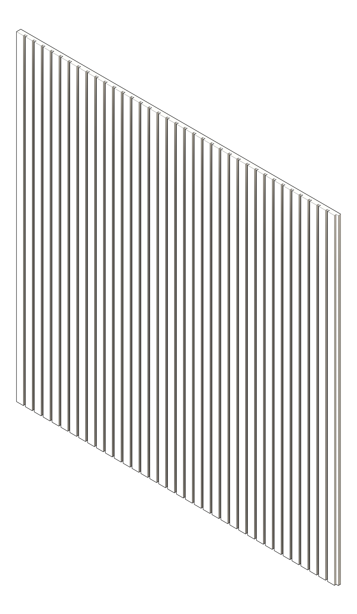 Panel Decorative Laminex Surround Batten25 - BIMcontent.com