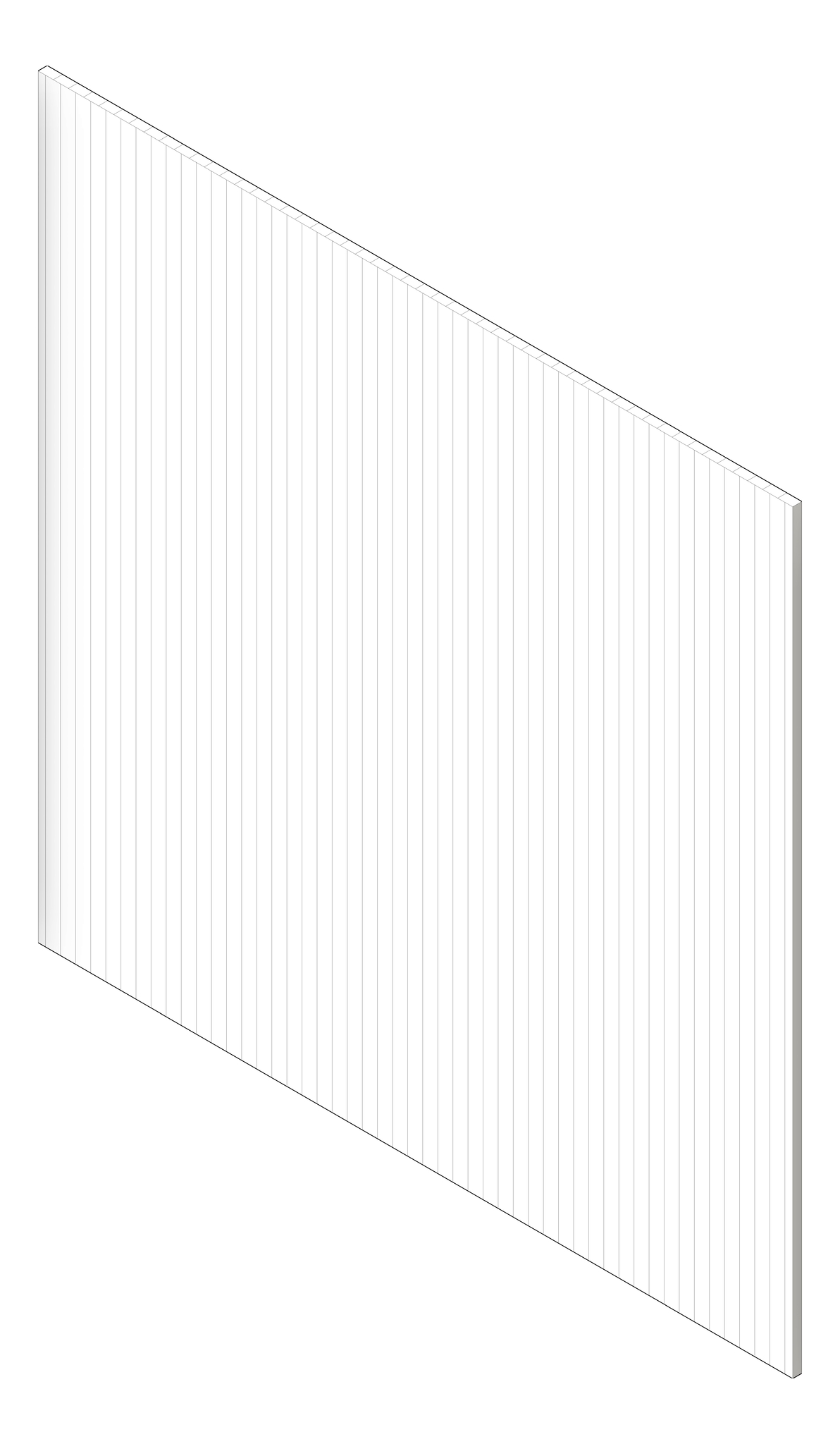 Panel Decorative Laminex Surround DemiRound20 NaturalWhite - BIMcontent.com