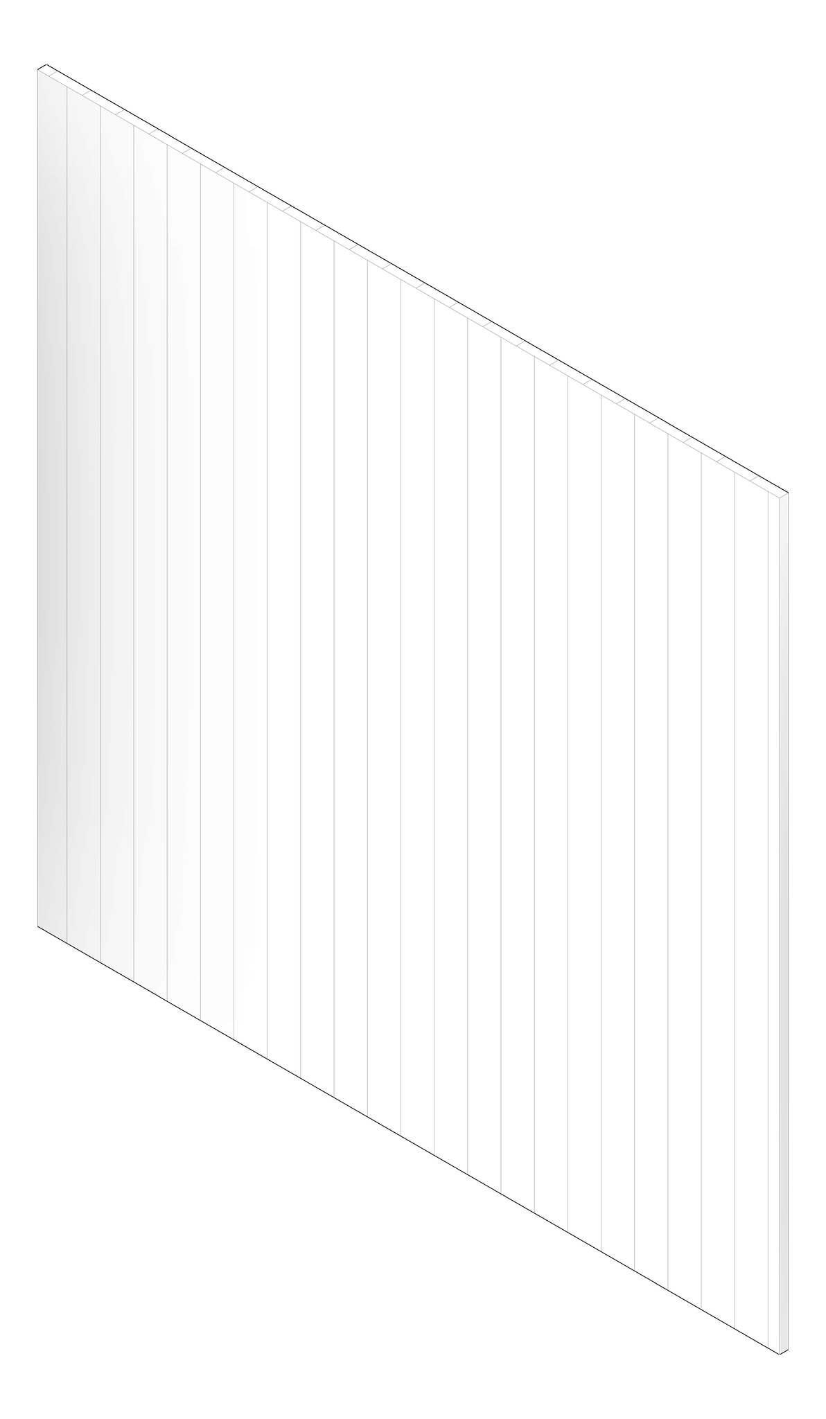 Panel Decorative Laminex Surround Scallop45 TerraRose - BIMcontent.com