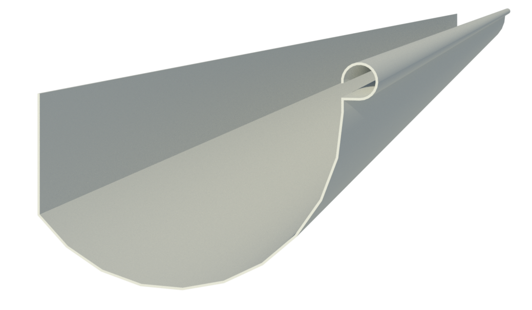 Detail Gutter Lysaght Flatback Elevation - BIMcontent.com