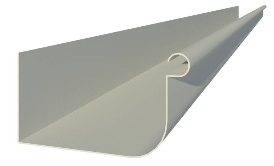 Detail Gutter Lysaght Quad LoFront Elevation - BIMcontent.com