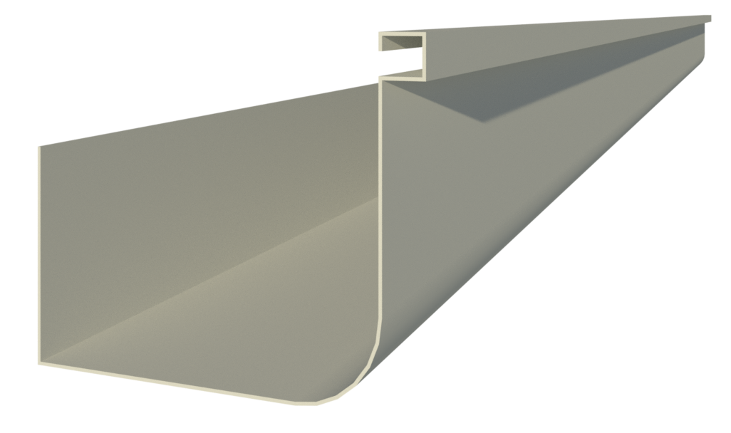 Detail Gutter Lysaght Quad SquareBead Elevation - BIMcontent.com