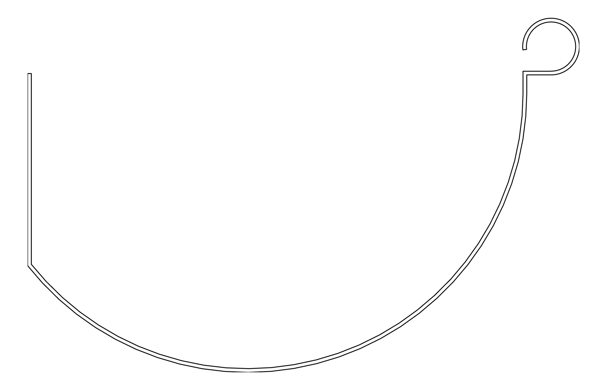 Detail Gutter Lysaght Flatback - BIMcontent.com