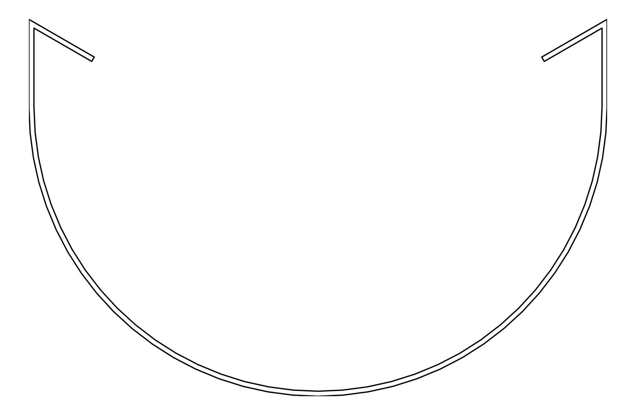 Profile Gutter Lysaght HalfRound WA - BIMcontent.com