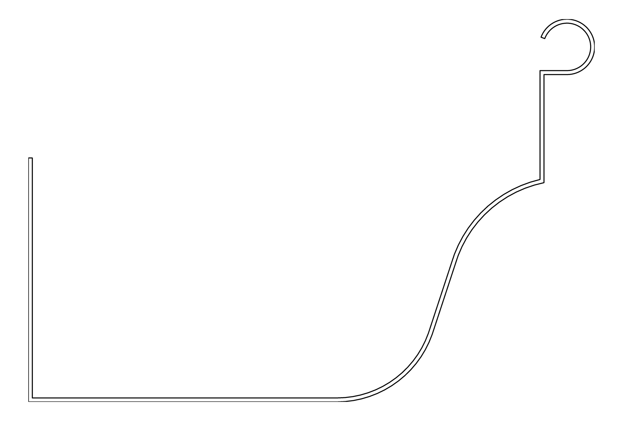 Profile Gutter Lysaght Ogee - BIMcontent.com