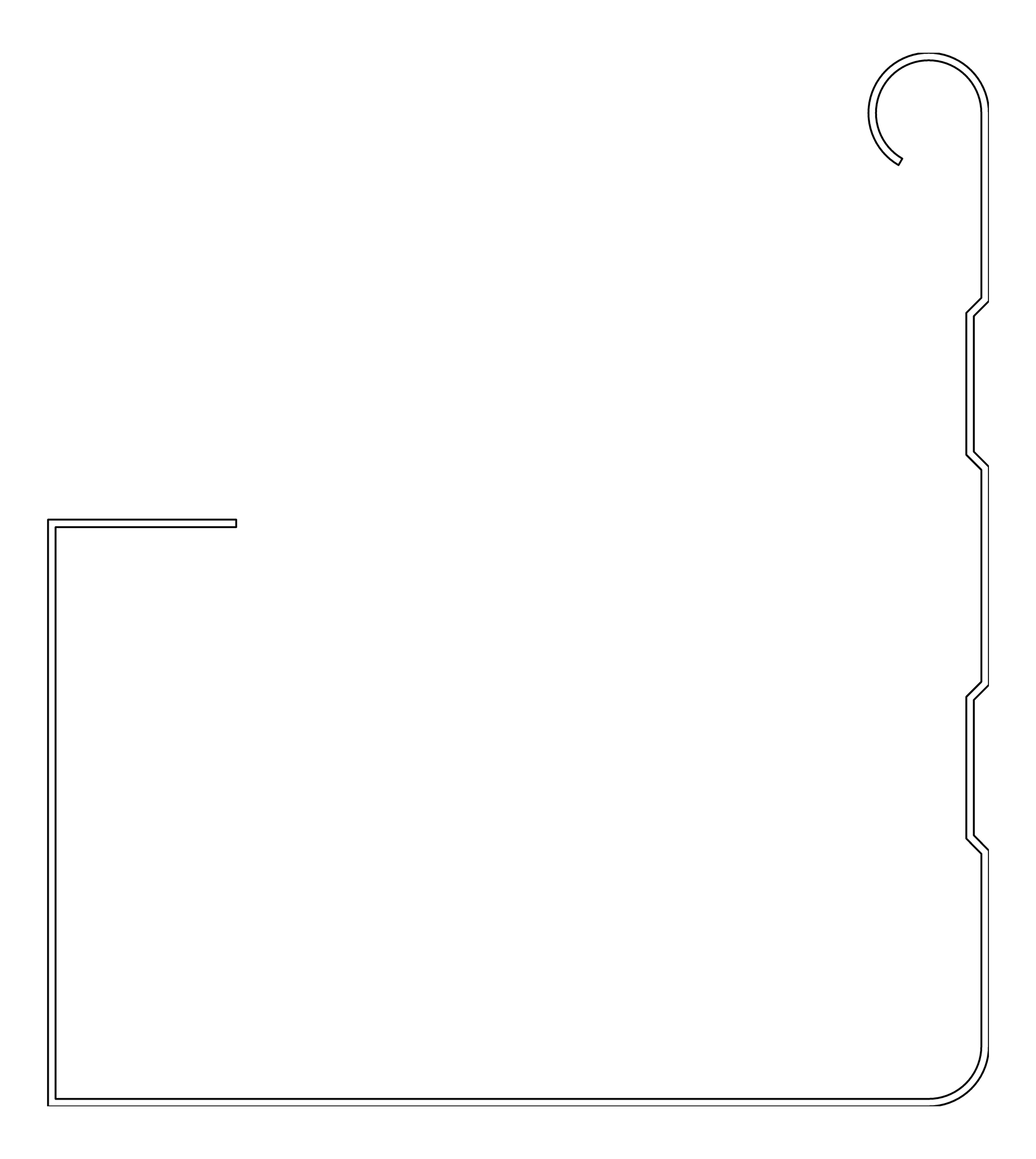 Profile Gutter Lysaght Sheerline - BIMcontent.com