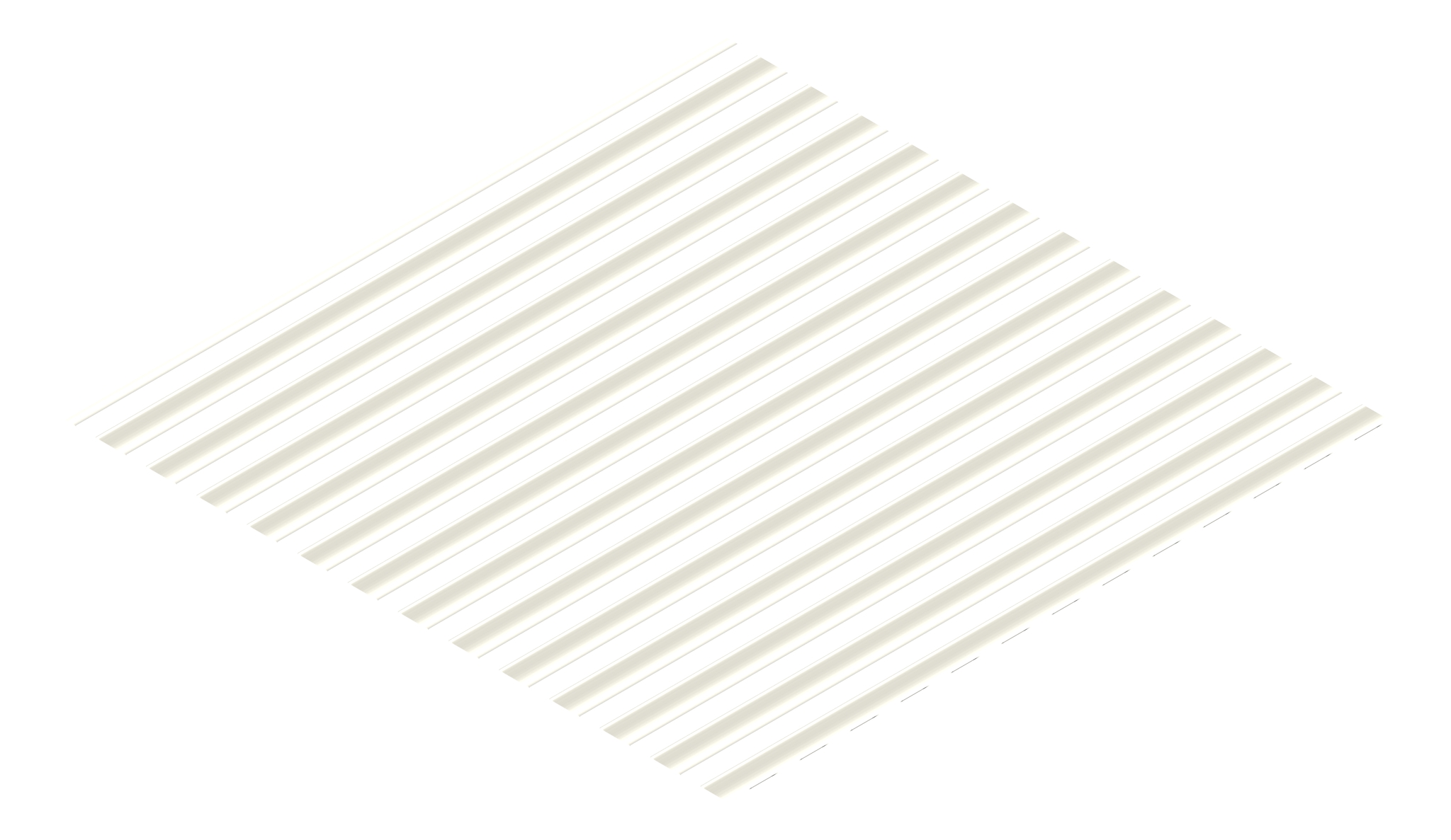 Metal SheetCladding Lysaght CustomOrbAccent21 Surfmist - BIMcontent.com