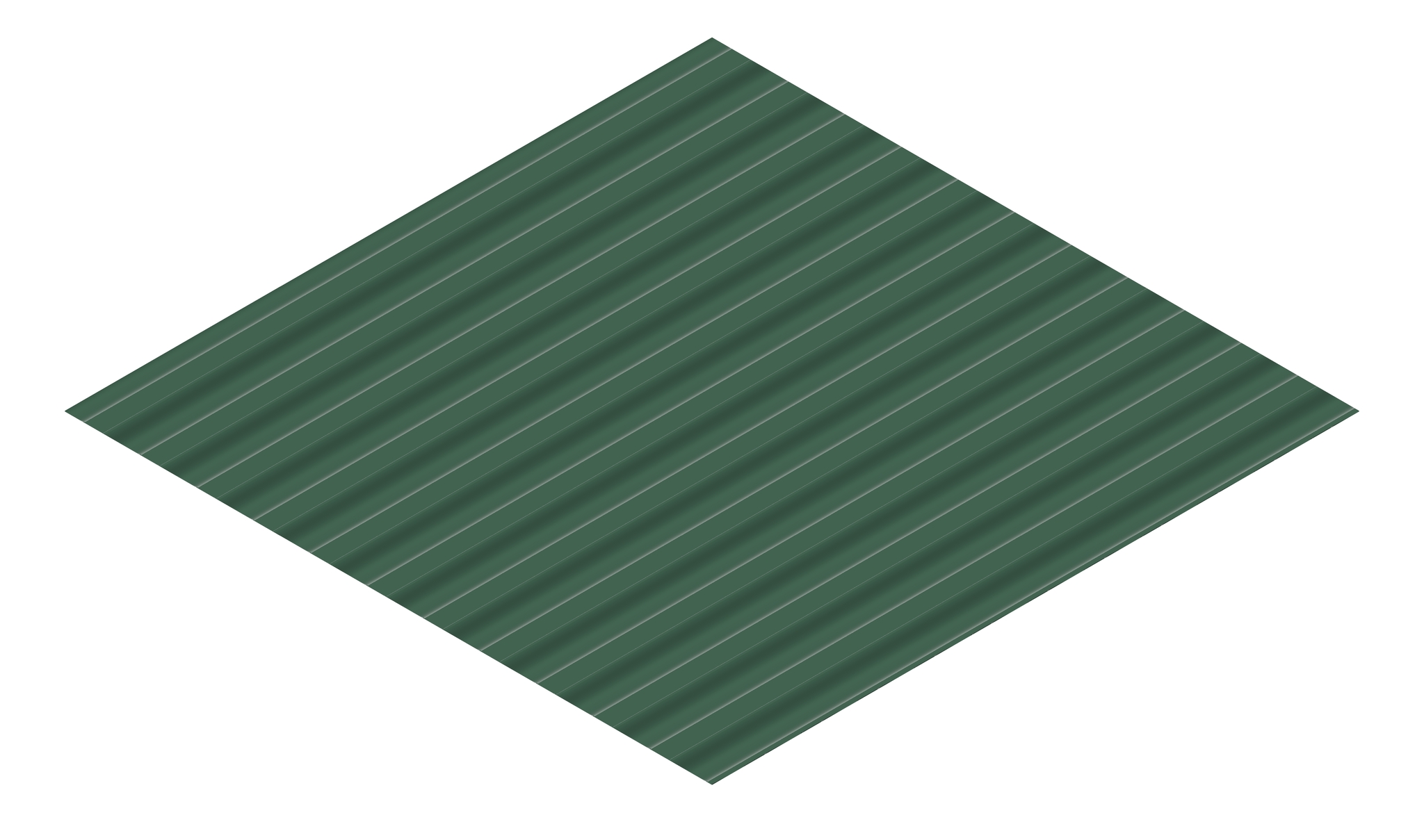 Metal SheetCladding Lysaght SpanDek CottageGreen - BIMcontent.com