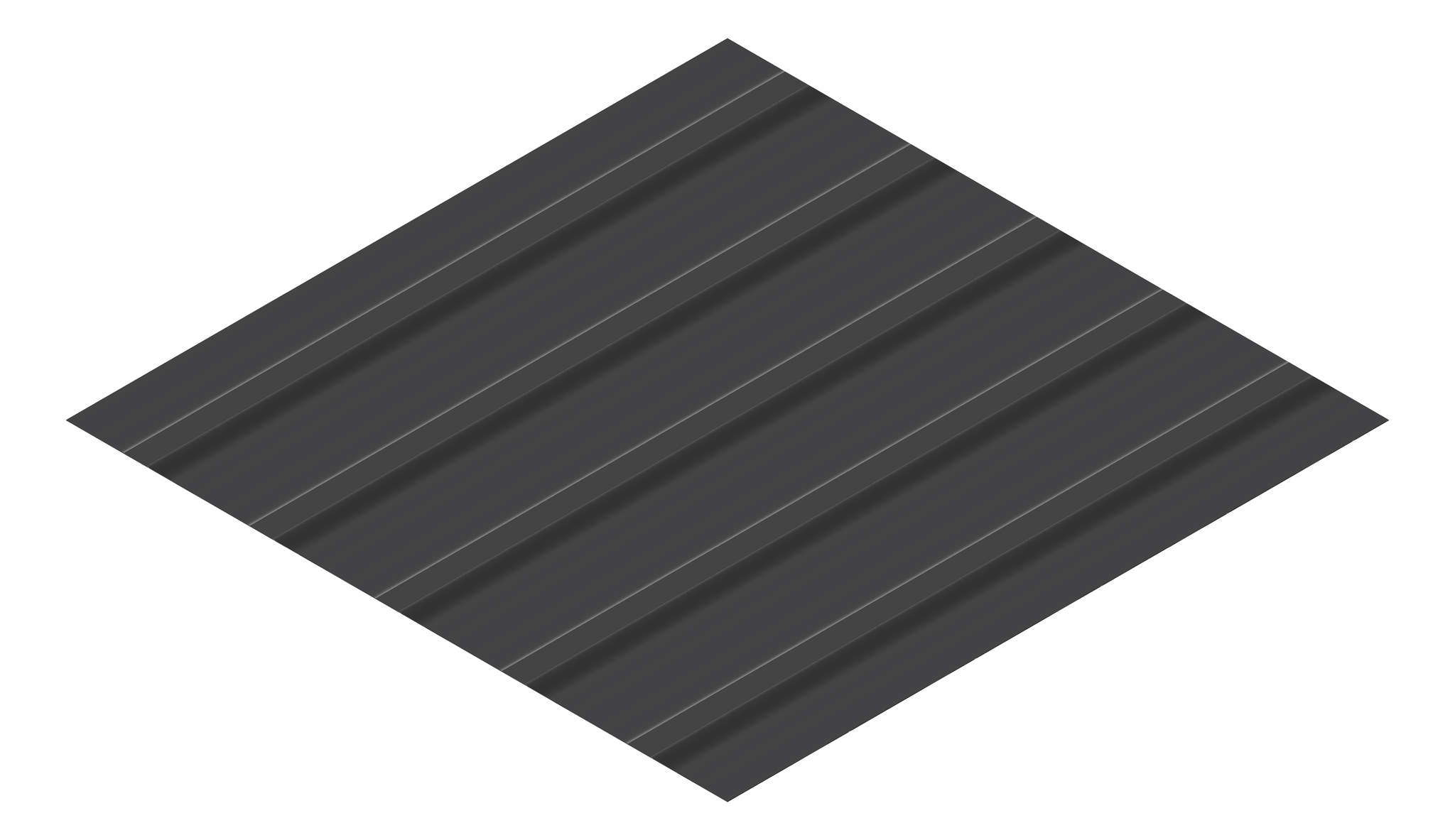 Metal SheetCladding Lysaght TrimDek NT MonumentMatt - BIMcontent.com