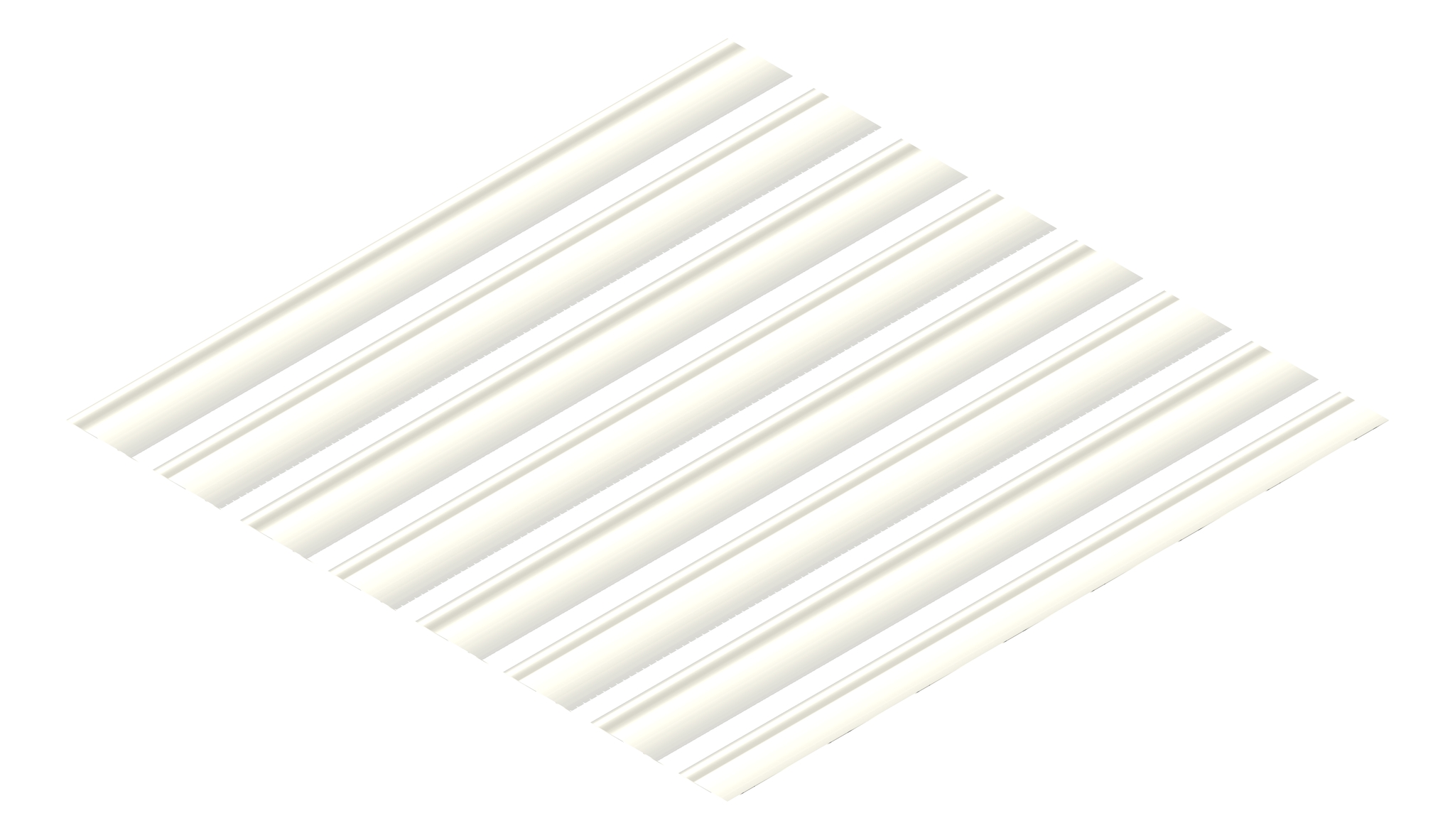 Metal SheetCladding Lysaght Weatherline Surfmist - BIMcontent.com