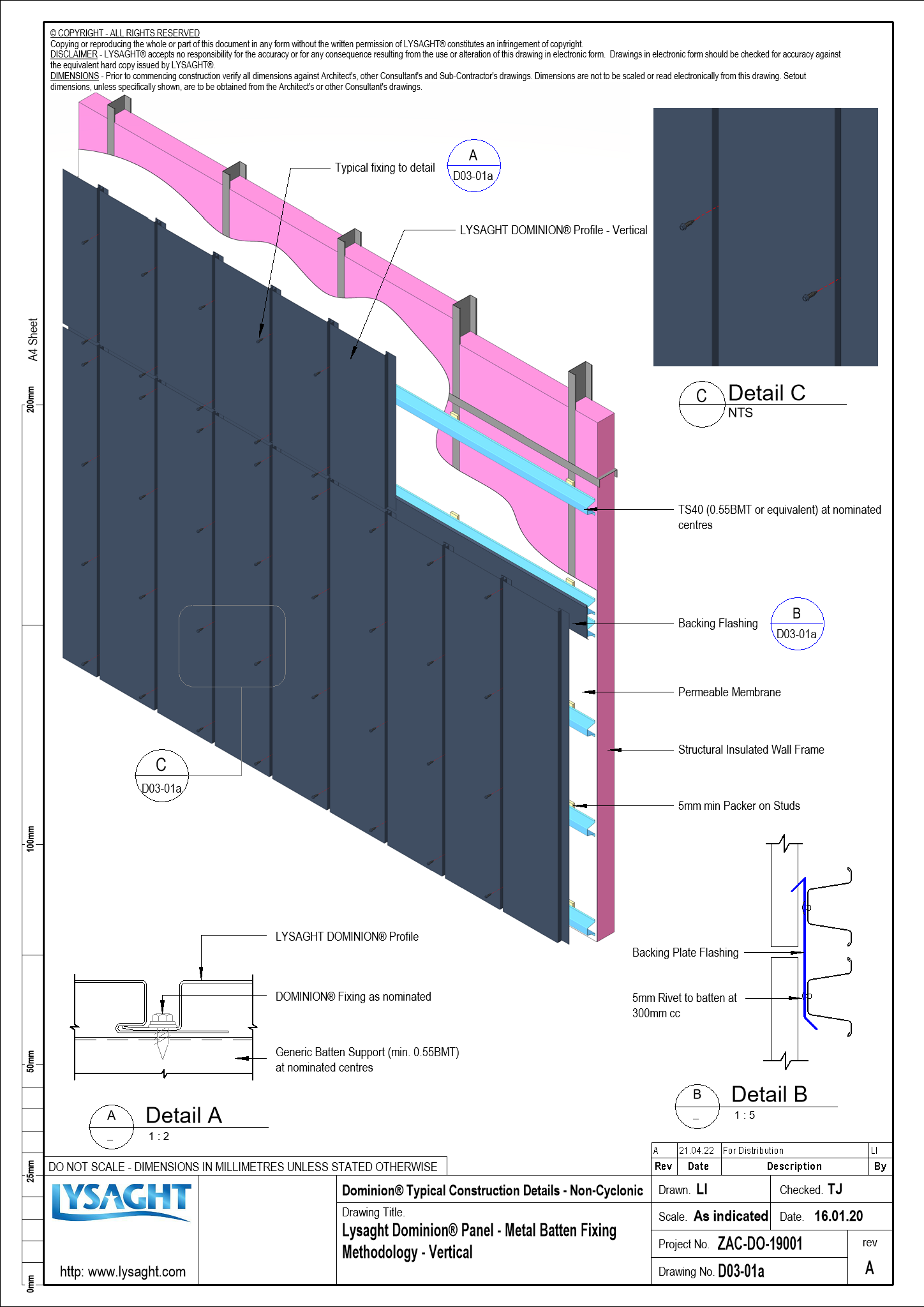 D03-01a - Lysaght Dominion® Panel - Metal Batten Fixing Methodology ...