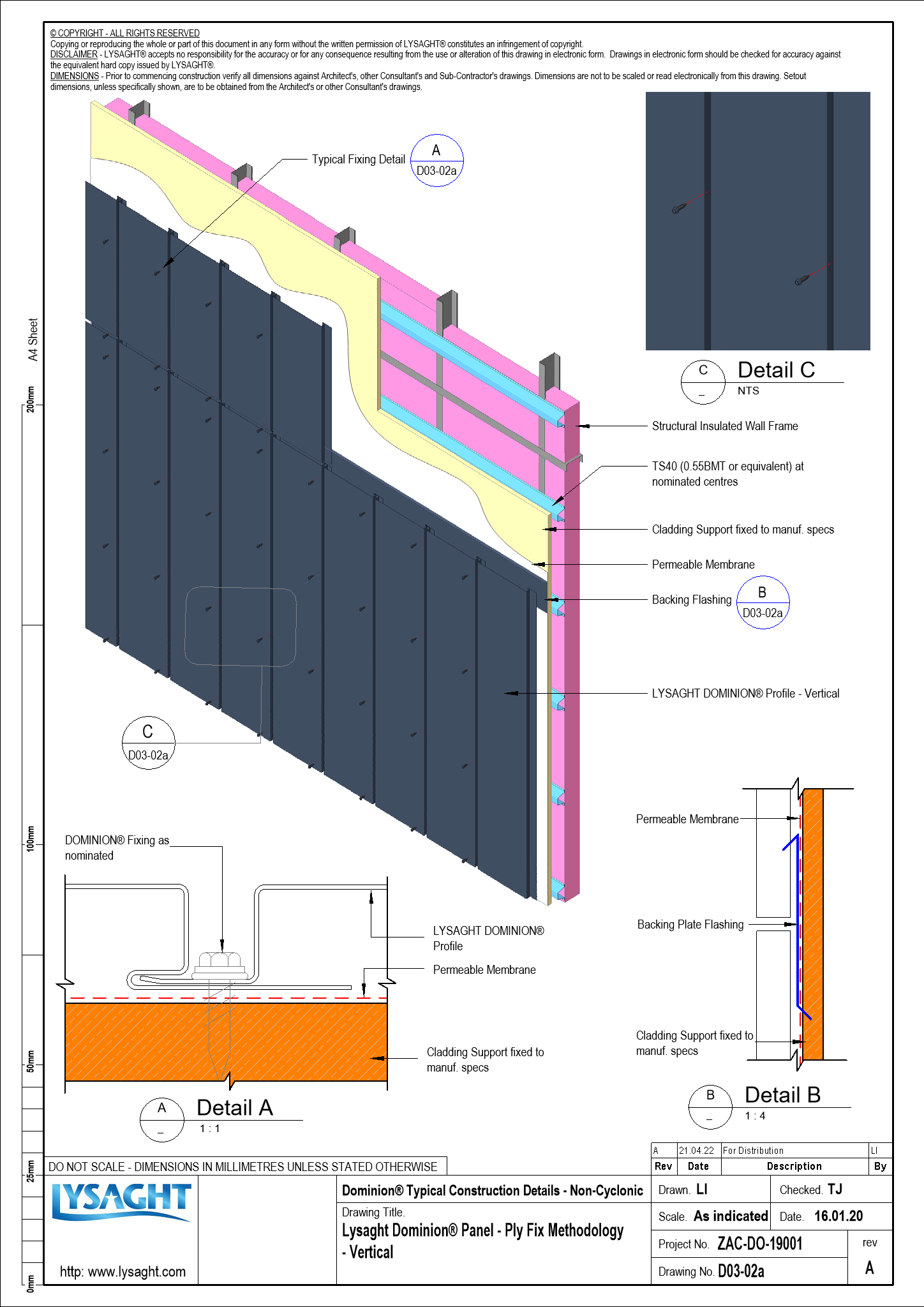 D03-02a - Lysaght Dominion® Panel - Ply Fix Methodology - Vertical ...