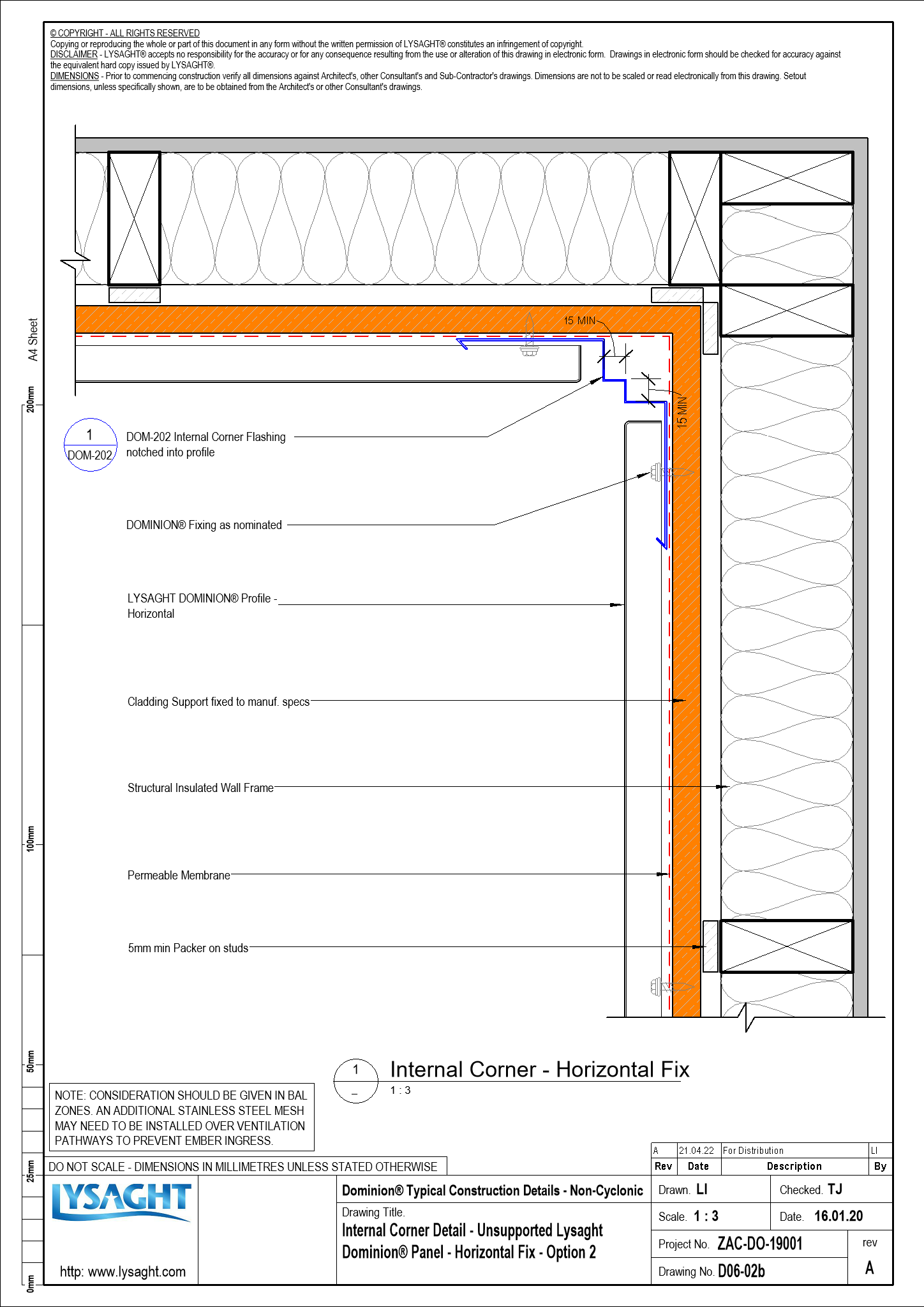 L01-01 - Lysaght Longline305® Panel - Profile Detail - BIMcontent.com